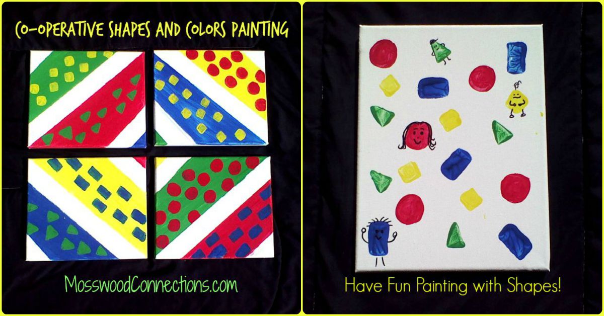 Co-operative Shapes and Colors Painting - Mosswood Connections