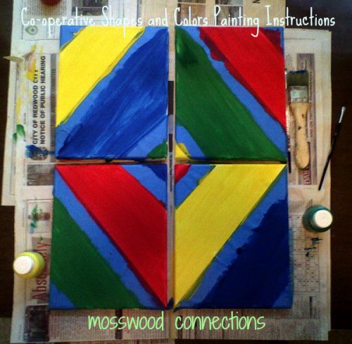 Co-operative Shapes and Colors Painting - Mosswood Connections