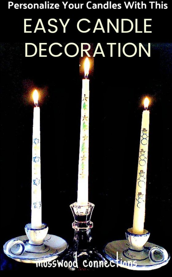 Easy DIY Candle Decoration - Mosswood Connections