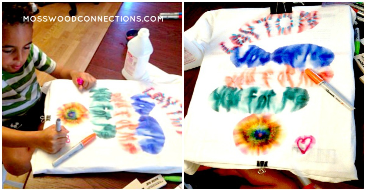 Easy Tie Dye T-Shirts - Mosswood Connections