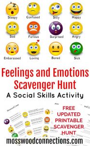 Emotions Scavenger Hunt - Mosswood Connections