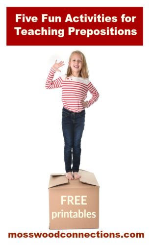 Five Fun Activities for Teaching Prepositions - Mosswood Connections
