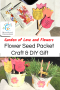 Flower Seed Packet Craft & DIY Gift - Mosswood Connections