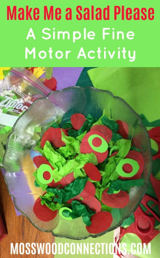 Make a Paper Salad - Mosswood Connections