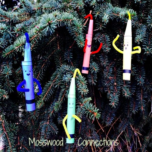 Kid-Made Crayon Ornaments That You Can Play With - Mosswood Connections