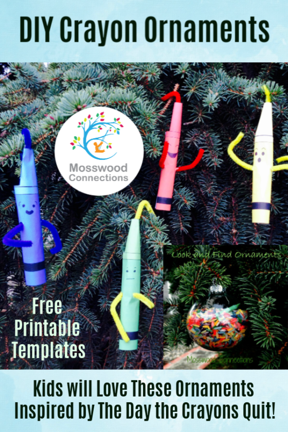 Kid-Made Crayon Ornaments That You Can Play With - Mosswood Connections