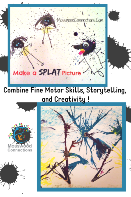 Make Your Own Splat Picture: Fine Motor Fun! - Mosswood Connections