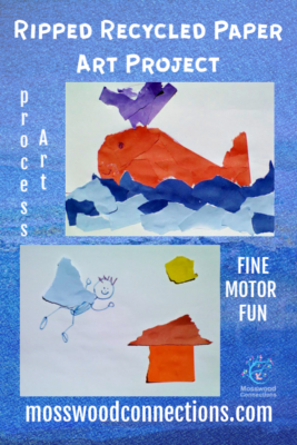 Ripped Paper Art Project - Mosswood Connections