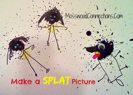 Make Your Own Splat Picture: Fine Motor Fun! - Mosswood Connections