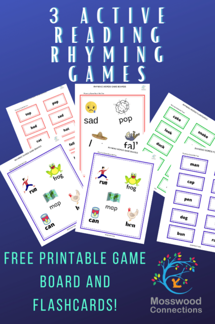 Three Reading Rhyming Games - Mosswood Connections